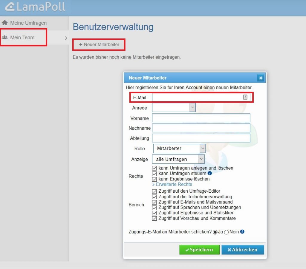 Wie kann ich meine Versandadresse für E-Mails in LamaPoll ändern ...