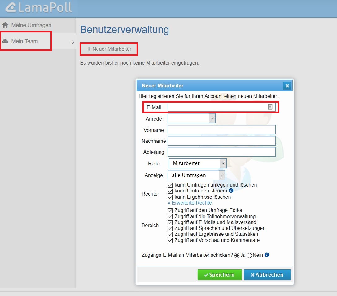 Wie kann ich meine Versandadresse für E-Mails in LamaPoll ändern ...