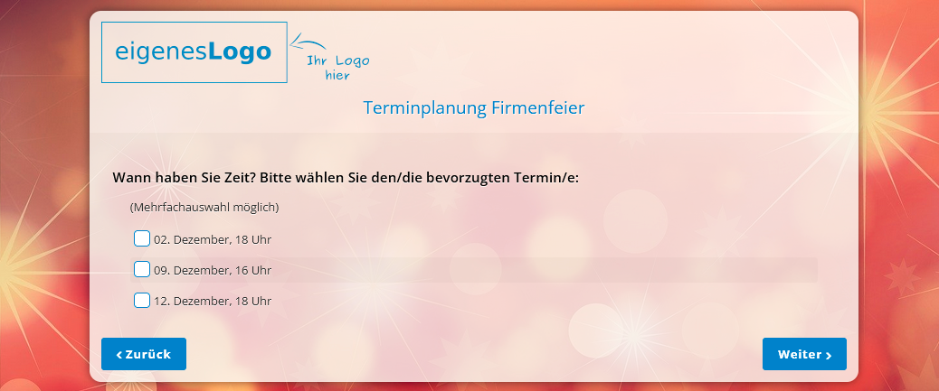 Lässt sich die Terminabstimmung für eine Firmenfeier online umsetzen ...