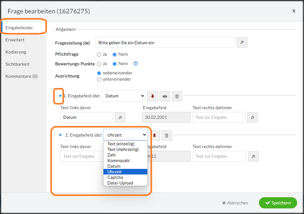 Wie kann ich Datum und Uhrzeit in der Umfrage abfragen? - Blog-LamaPoll